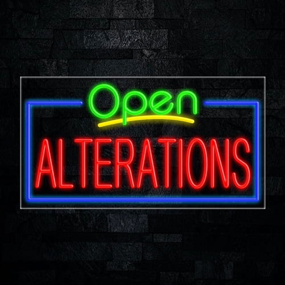 Alterations LED Neon Sign 33"L x 18"H #35611 - Walmart.com