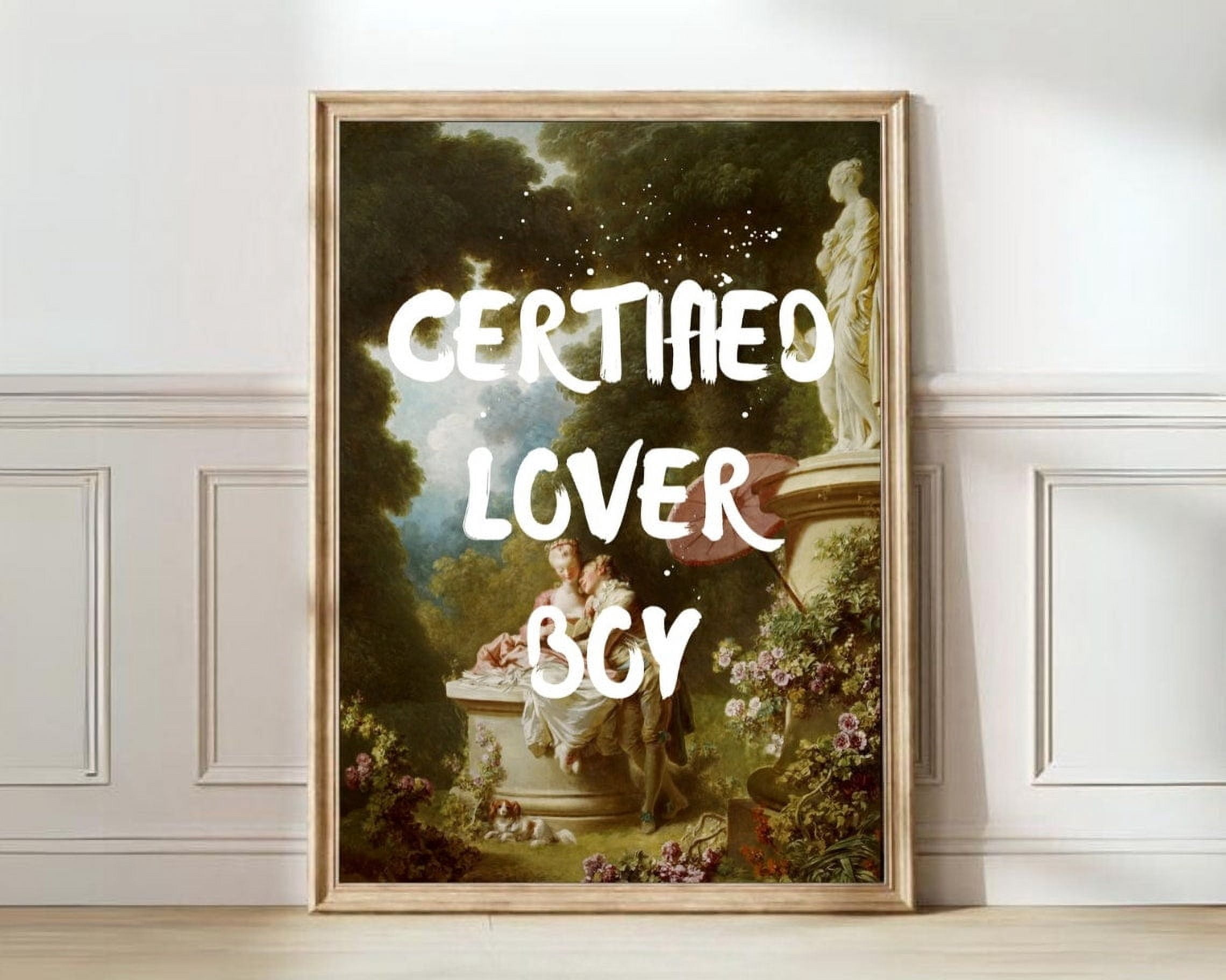 Altered Art Certified Lover Boy Graffiti Maximalist Eclectic Print ...