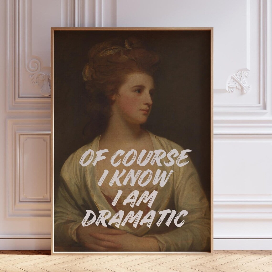 Altered Art Print, Funny Wall Art, Classical Art Altered Painting ...