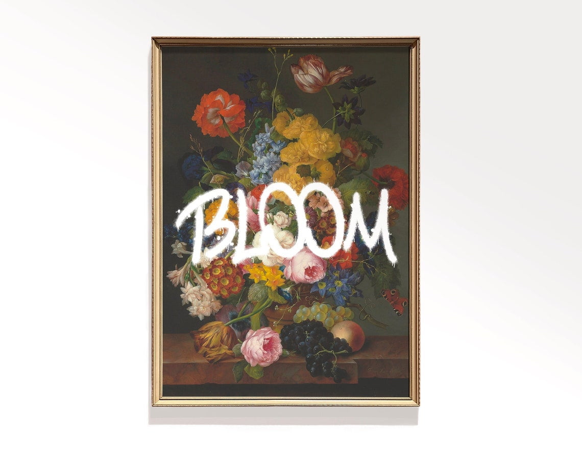 Altered Painting, Altered Vintage Painting, Portrait Painting Detail ...