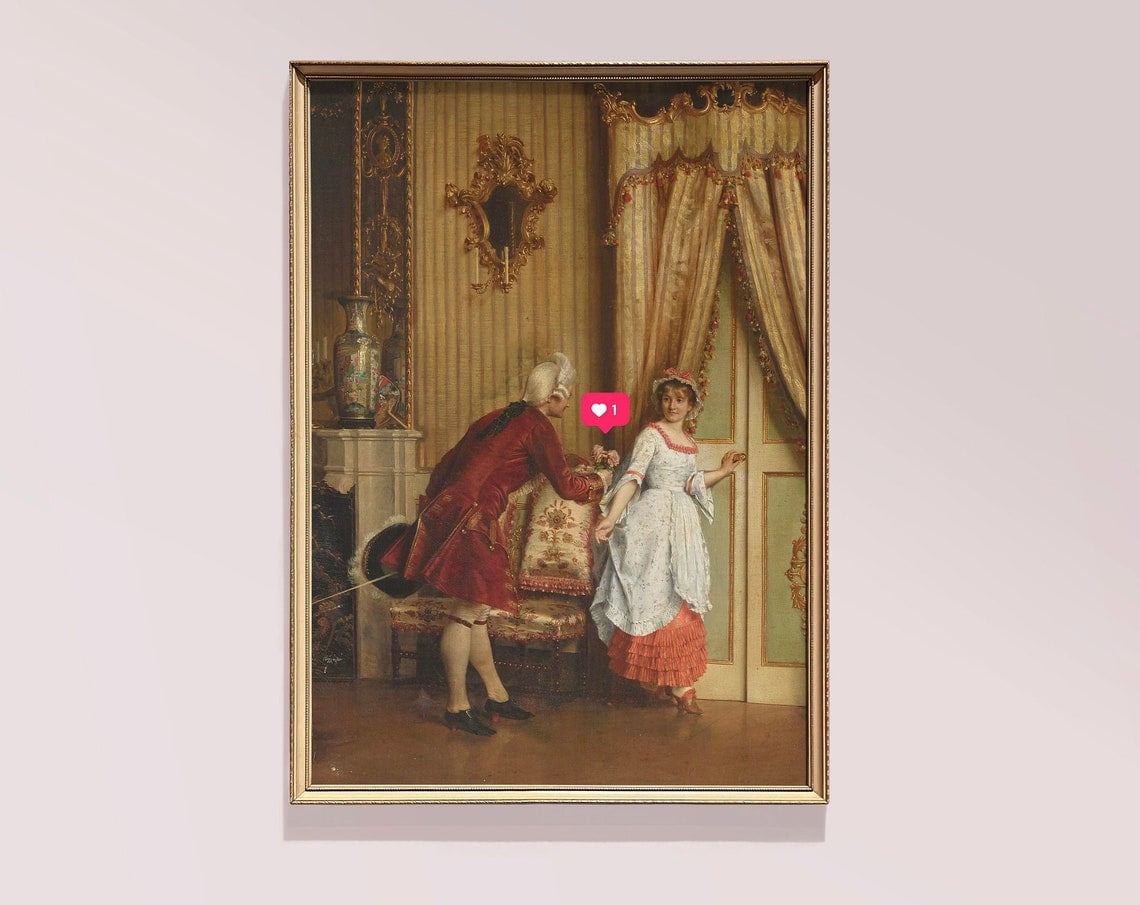 Altered Painting, Altered Vintage Painting, Portrait Painting Detail ...