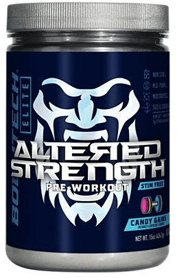 Altered Strength Stim-Free Preworkout with Nootropics - Candy Gains (14 ...
