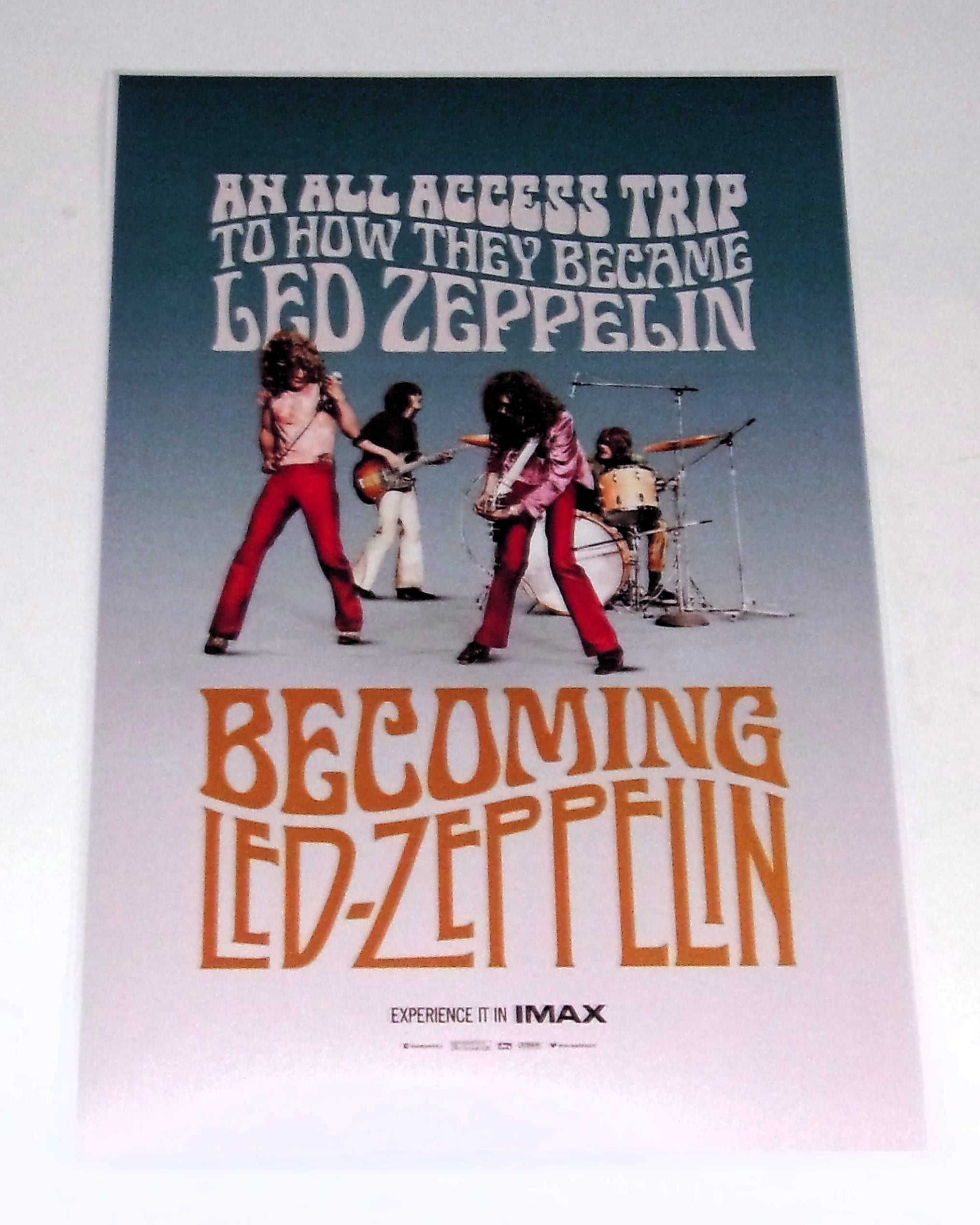 Alternate Led Zep "Becoming Led Zeppelin" IMAX Movie Poster 19"x13 ...