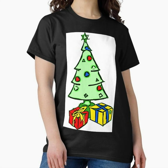 Alternate Xmas Tree Funny Abstract Modern Holiday Art Design H10798 T ...