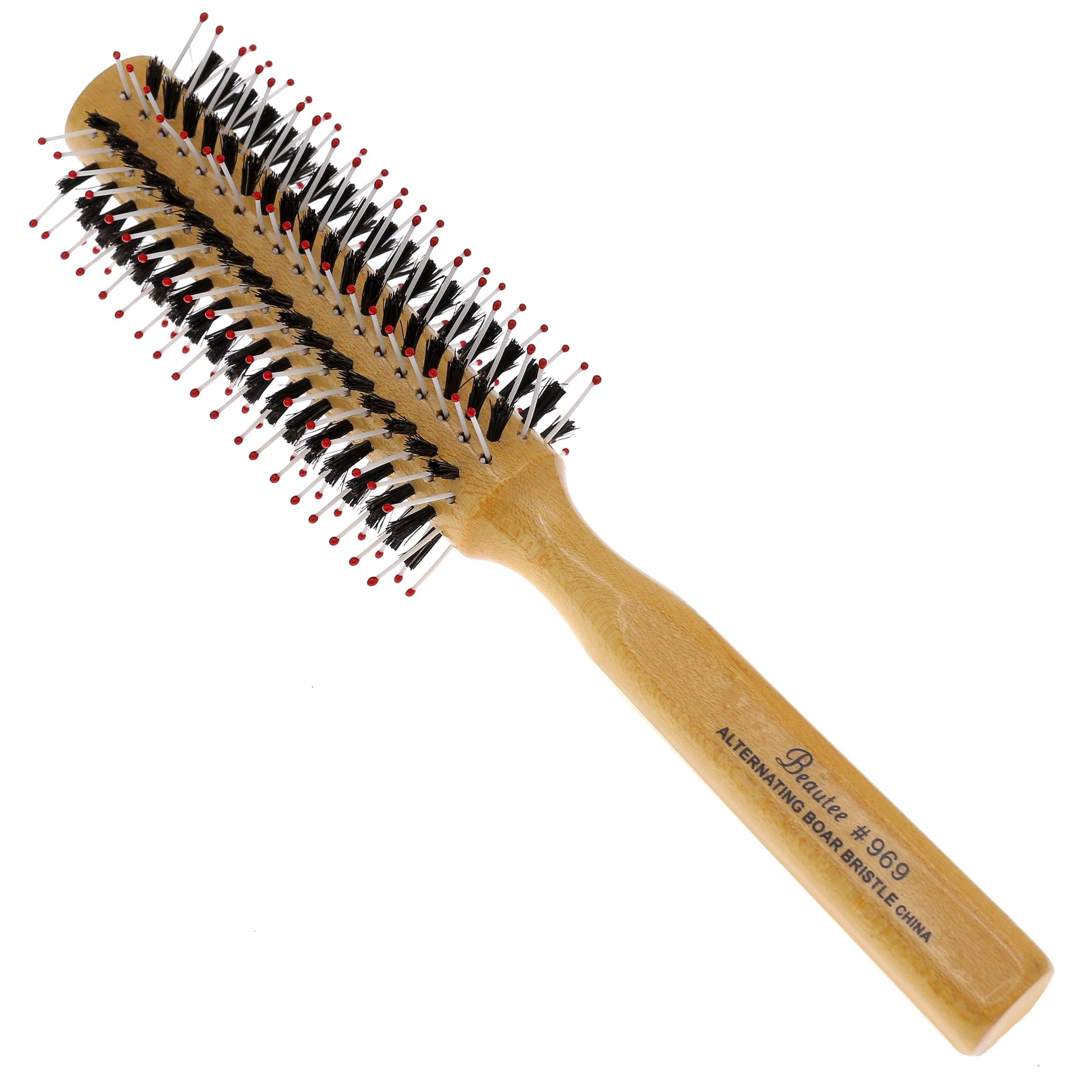 2" Ball-Tipped Nylon and Boar Bristle Round Hair Brush - Walmart.com