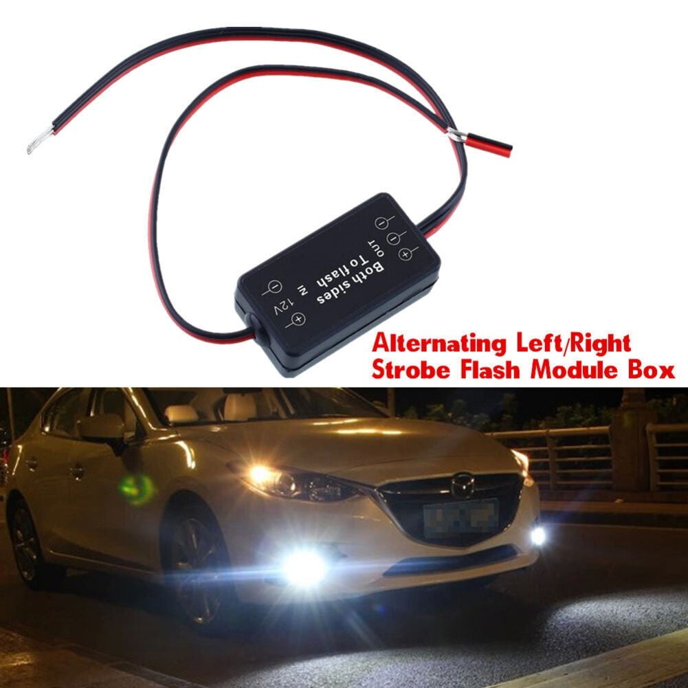 Alternating Left/Right Strobe Flash Module Box 12V LED Fog Light DRL ...