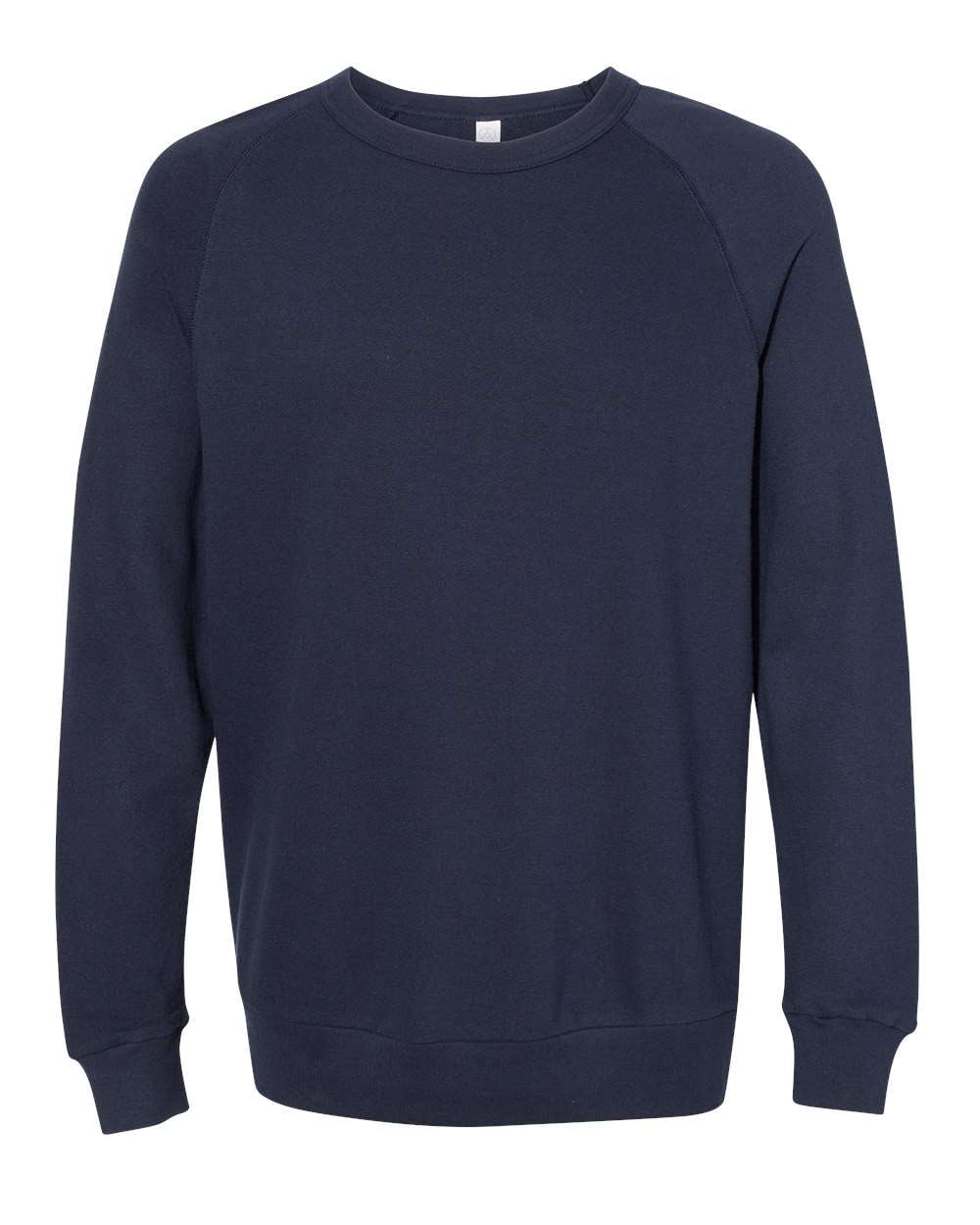 Alternative 9575ZT Unisex Washed Terry Champ Sweatshirt-Navy-XS ...