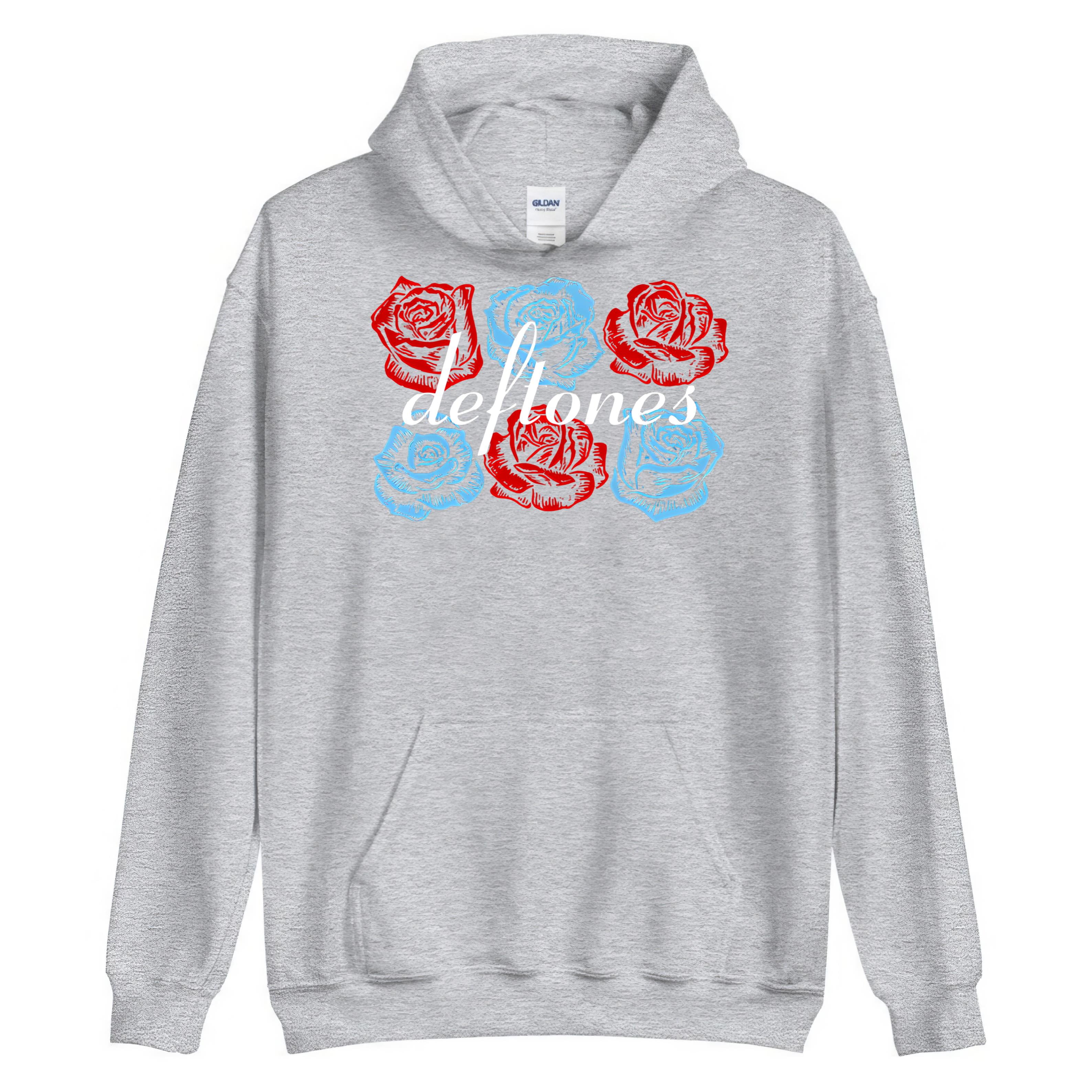 Alternative Metal Band Blue & Red Roses Shirt - Walmart.com