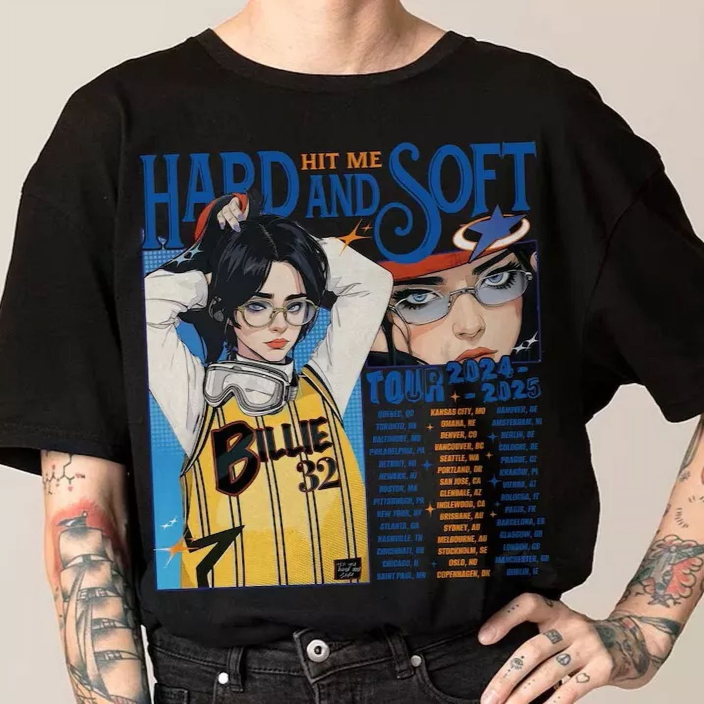 Alternative Rock Inspired Graphic Tee, Classic Music Festival Aesthetic ...