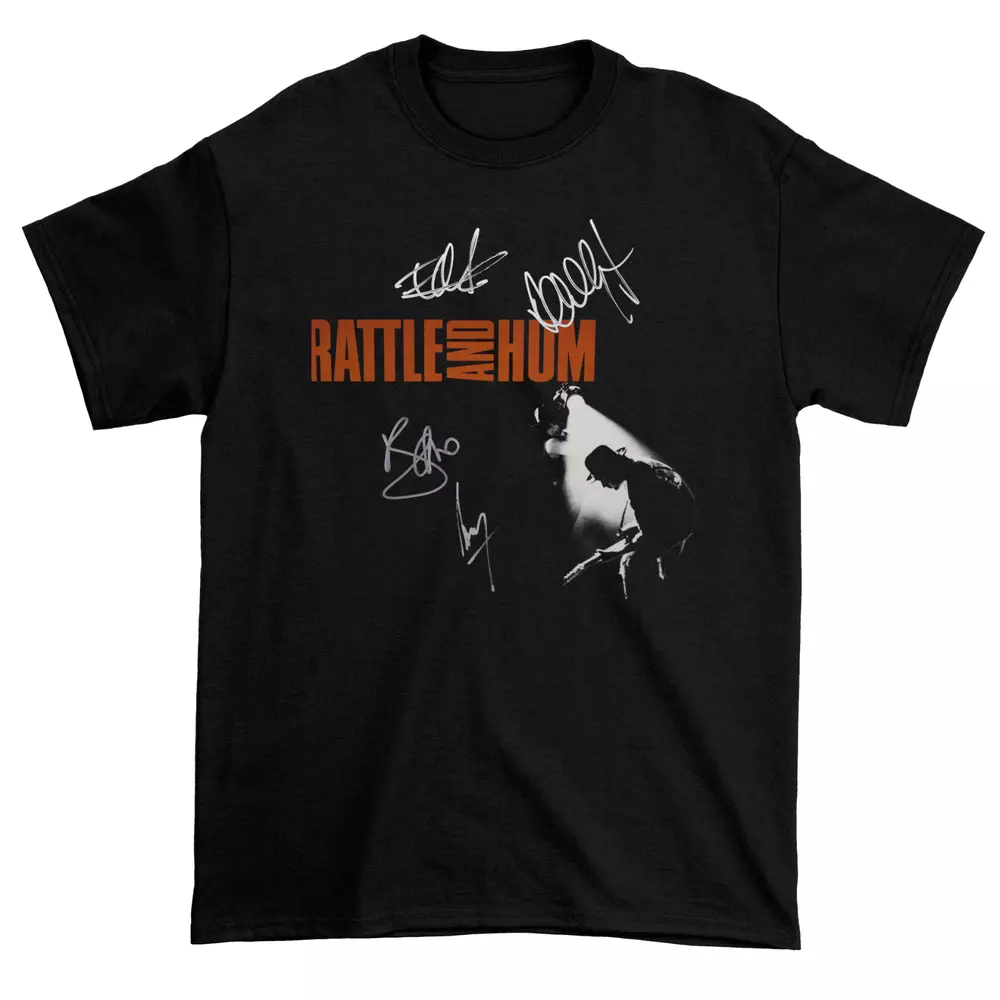 Alternative Rock Rattle And Hum Music Tribute T-Shirt Black Short ...
