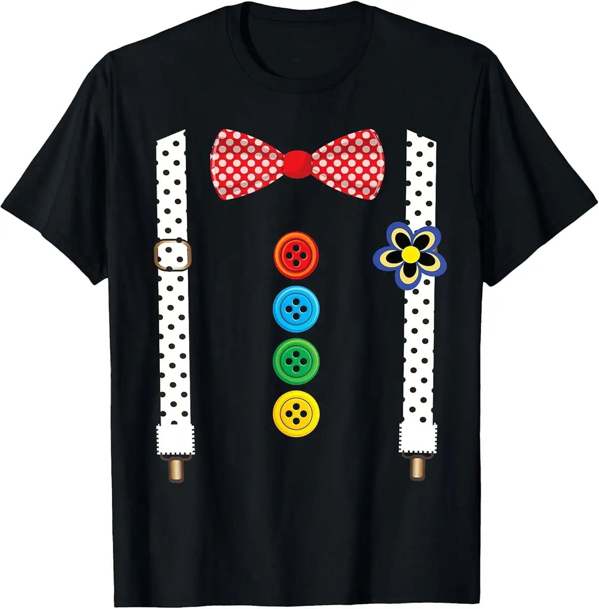 Alternative Vibrant Carnival Clown Face Classic Circus Costume Unisex T ...