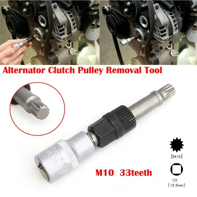 Alternator Pulley Socket Bit 33T Tool Clutch Pulley Removal ...