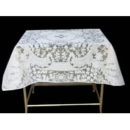 40 Square Lace Tablecloth / table topper. Color options- White or cream ...