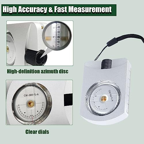 Altimeter Professional Aluminum Accurate Clinometer Waterproof Optic ...