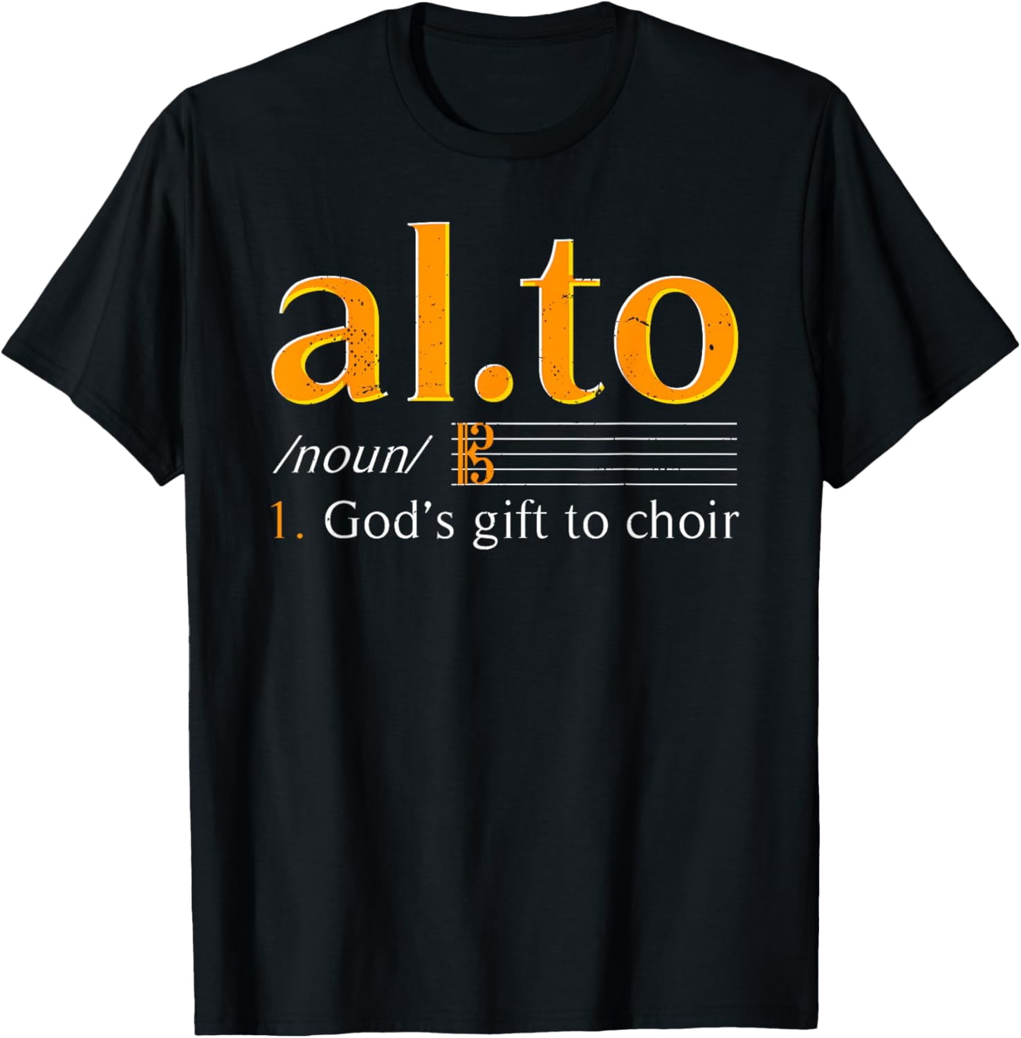 Alto Definition God's To Choir Singing Orchestra Player Typography T ...