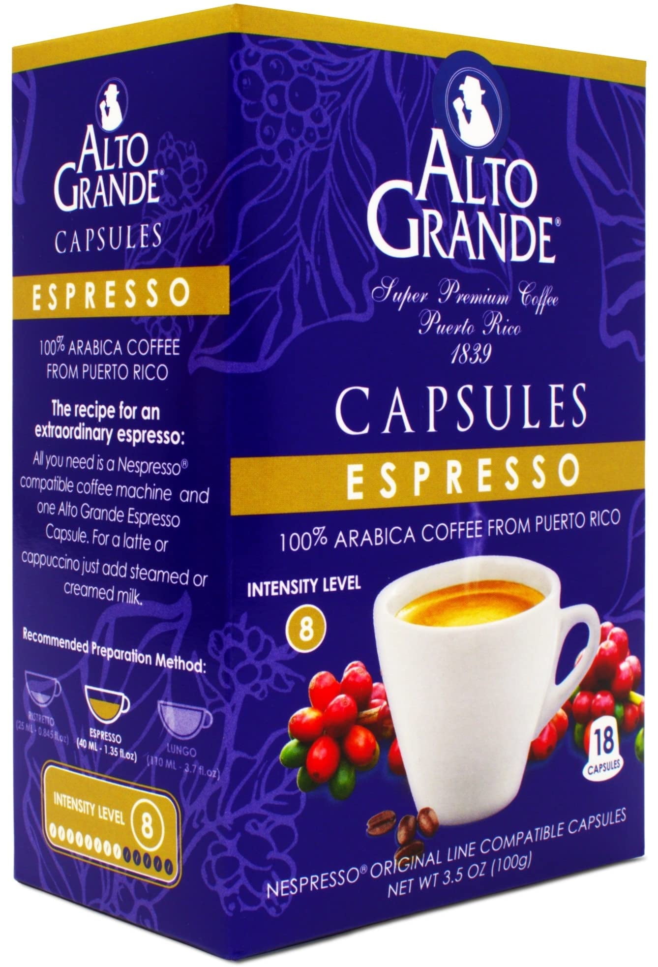 Alto Grande Super Premium Coffee Pods, 100% Arabica from Puerto Rico ...