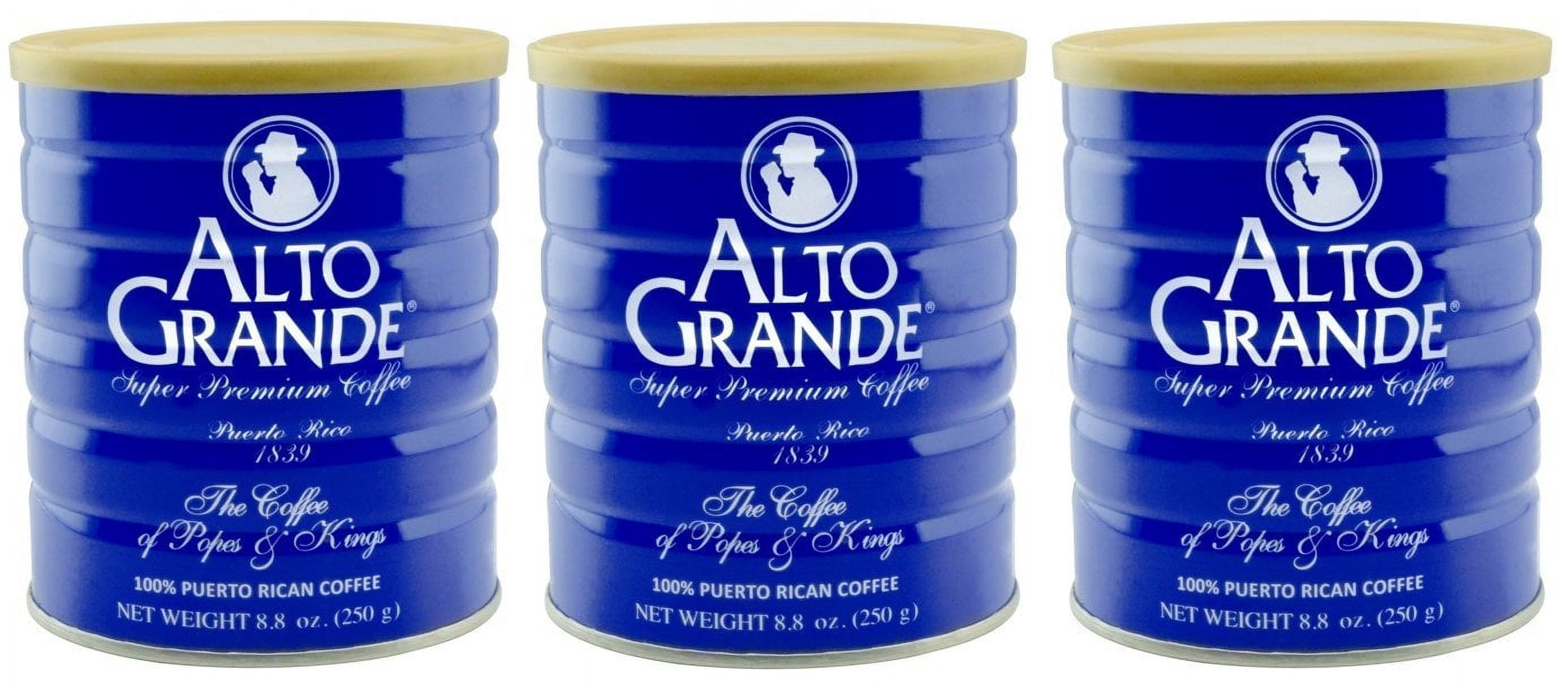 (3 pack) Alto Grande Super Premium, Ground Coffee, 8.8 oz Can - Walmart.com