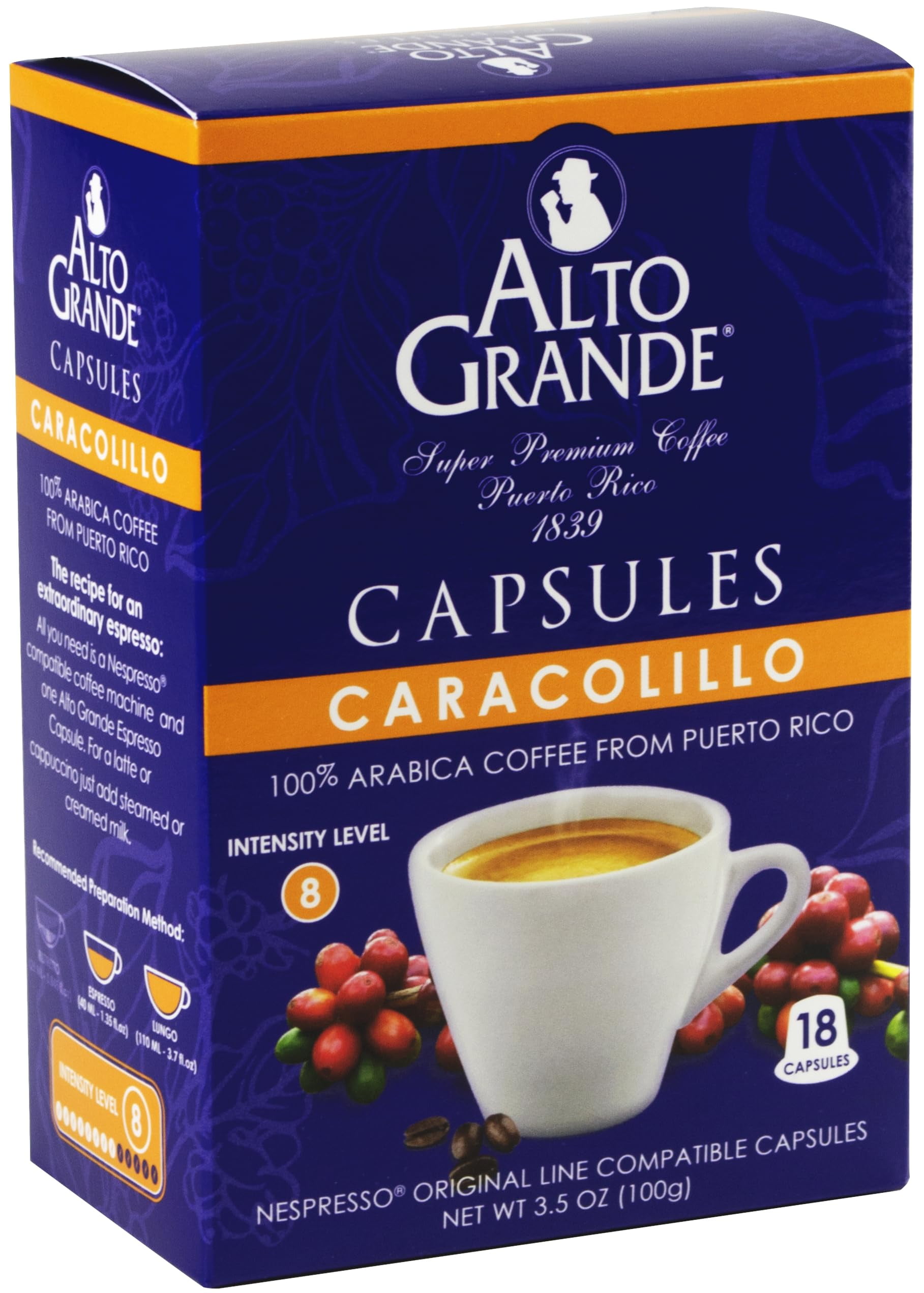 Alto Grande Super Premium Coffee Single Serve Capsules for Nespresso ...