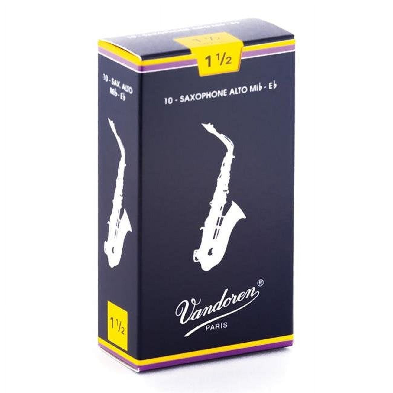 Alto Saxophone Traditional Reed - Strength No.1.5 - Walmart.com