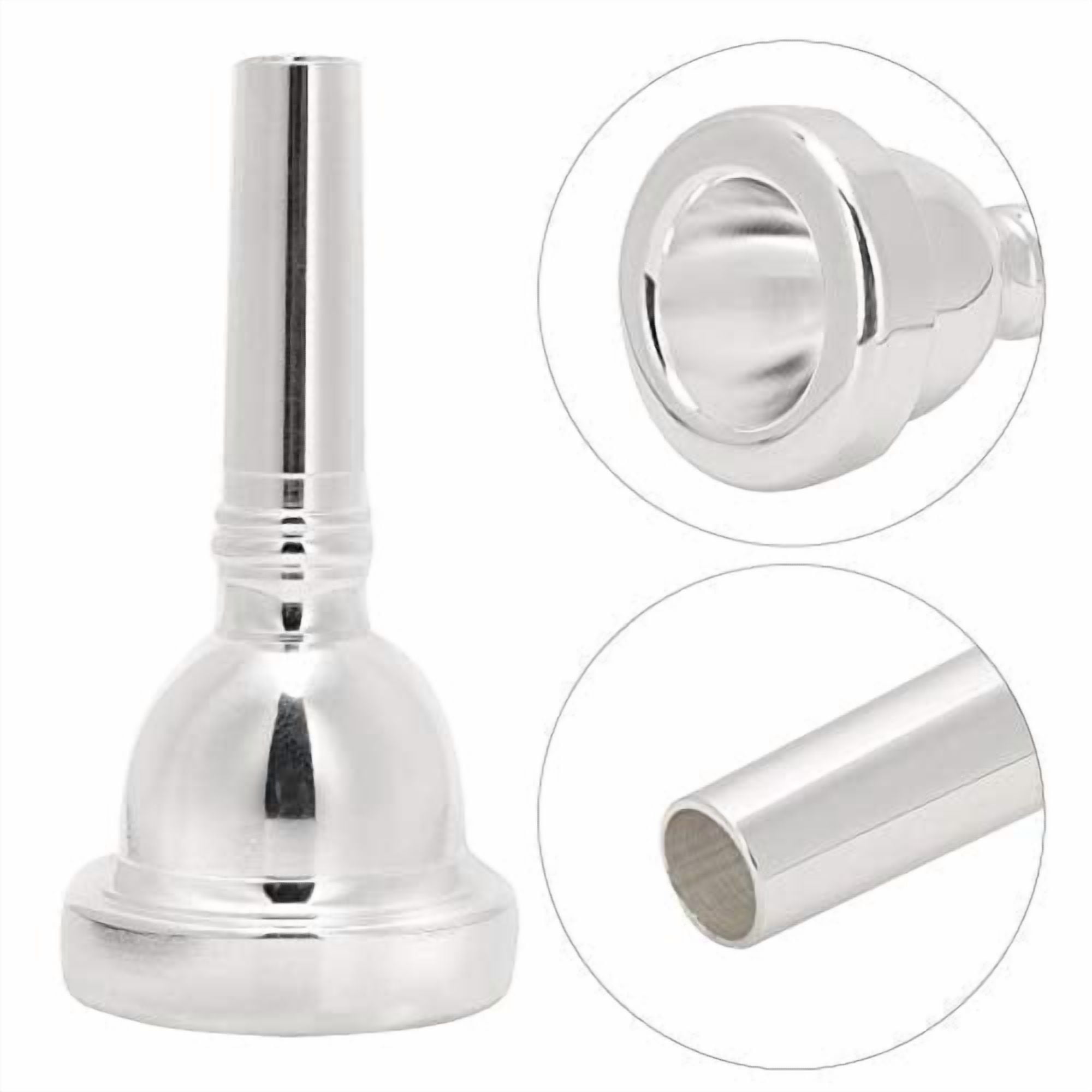 Alto Trombone Mouthpiece 12C Silver Plated Brass Musical Instrument ...