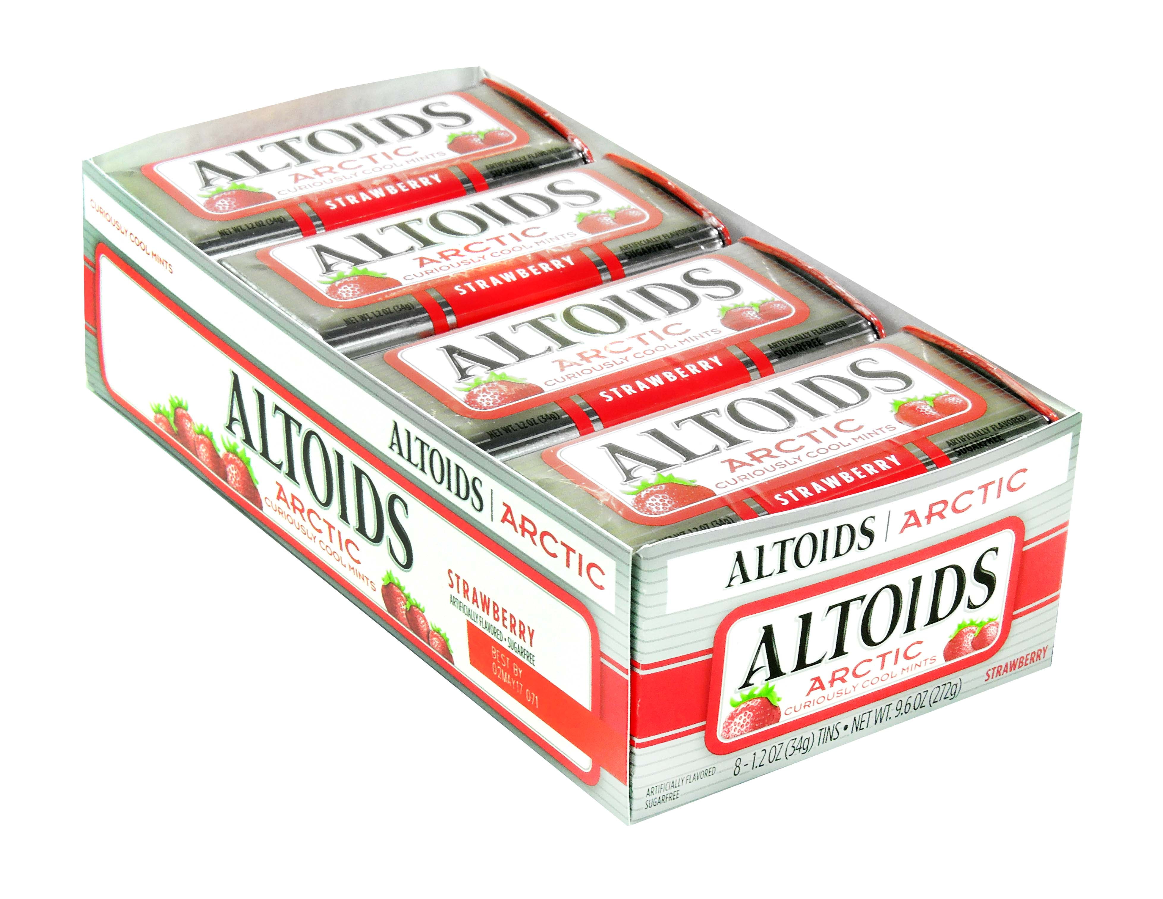 Altoids Arctic Mint 8Ct Strawberry -Tin - Pack of 8 - Walmart.com