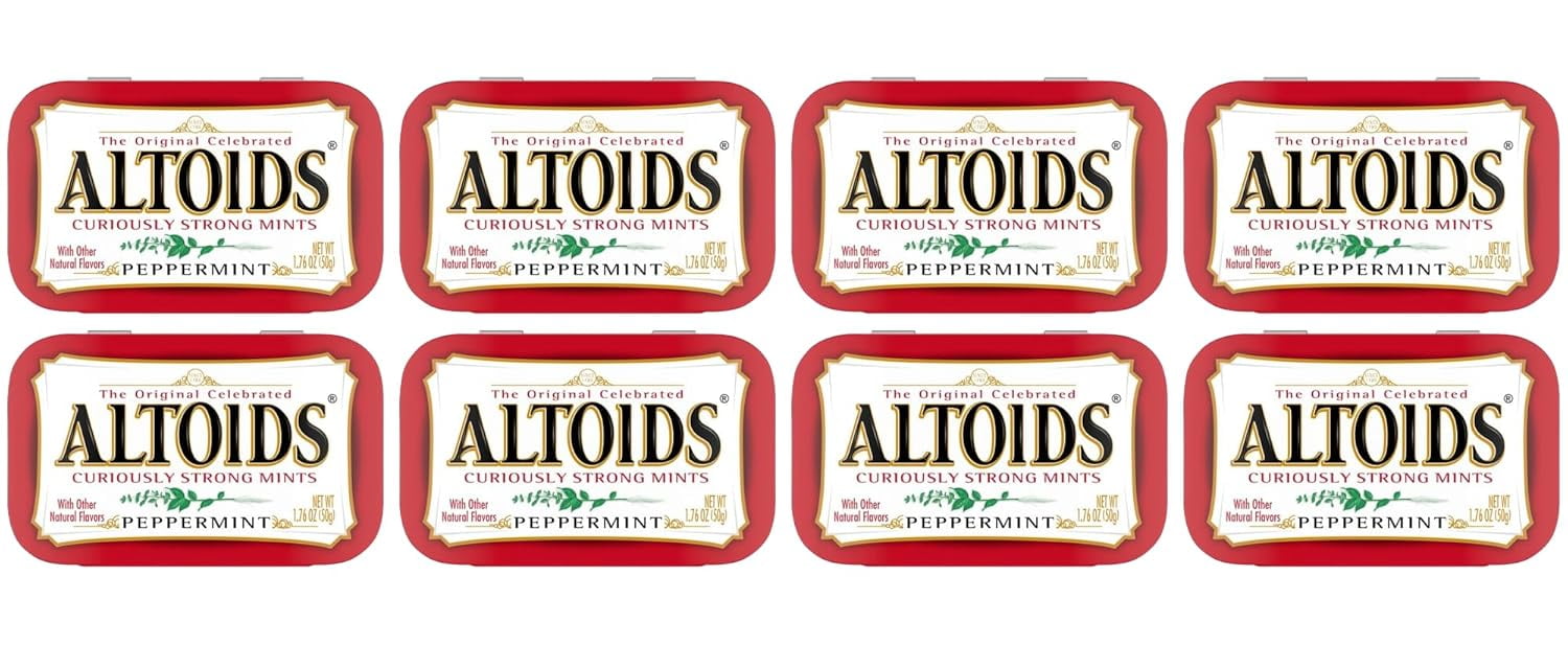 Classic Peppermint Breath Mints, 1.76-Ounce Tin (Pack of 8) - Walmart.com