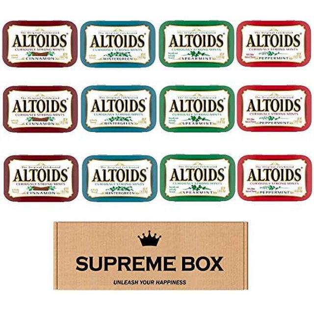 Altoids Classic Peppermint, Wintergreen, Spearmint, Cinnamon Mints 1.76 ...