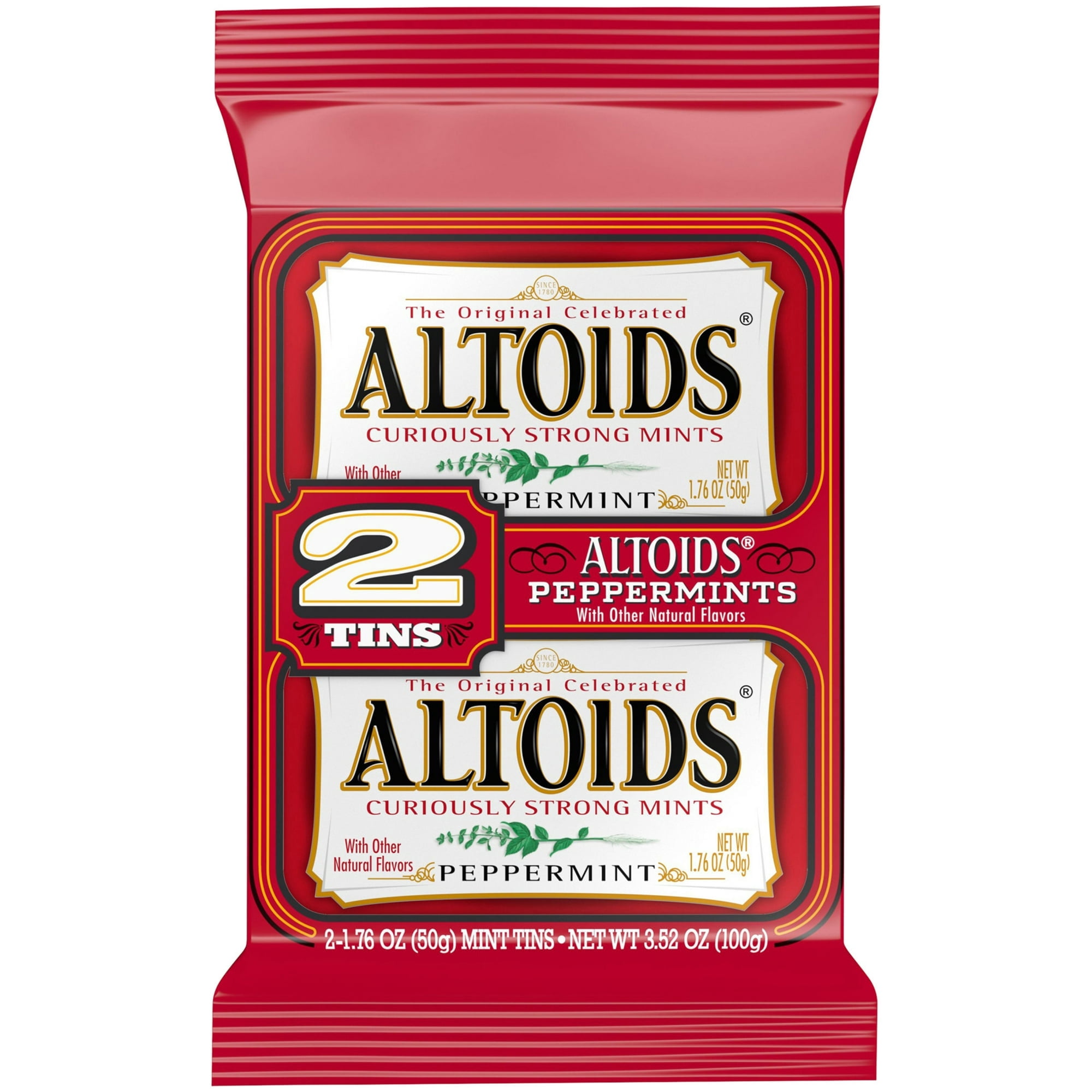 Altoids Peppermint Breath Mint Tins - 3.52 oz (Pack of 4) - Walmart.com