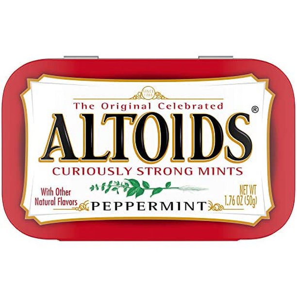 ALTOIDS Peppermint Mints, Peppermint Candy, 1.76 oz. Pack of 2 ...