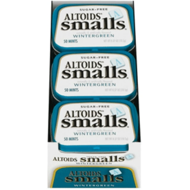 Altoids Smalls Sugar Free Wintergreen Mints 9 packs (0.5oz per pack ...