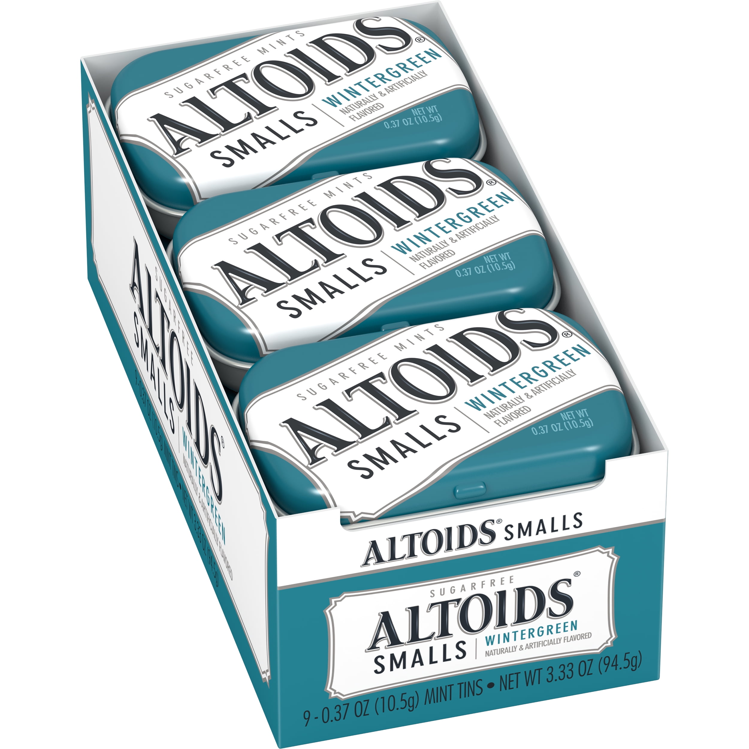 Altoids Original Sugarfree Wintergreen Smalls Mints, 0.37 oz (9 Packs ...