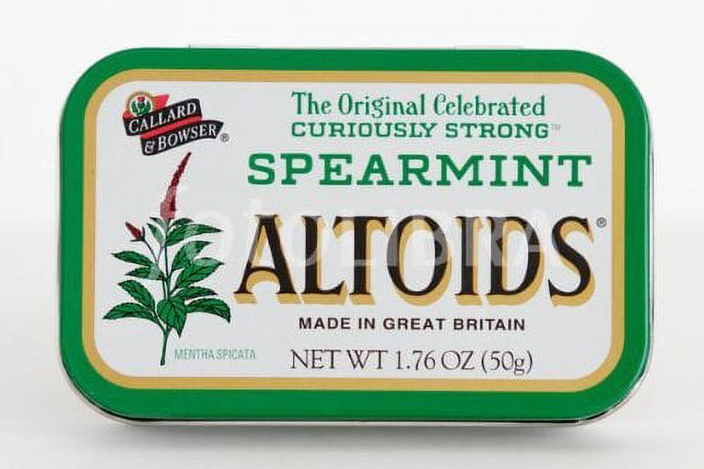 Altoids Spearmint Sugar Free Breath Mints Single Pack - 1.76 Oz (Pack ...
