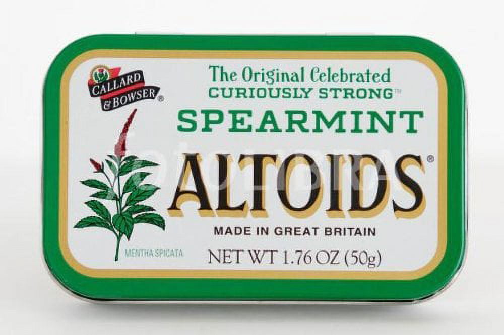 Altoids Spearmint Sugar Free Breath Mints Single Pack - 1.76 Oz (Pack ...
