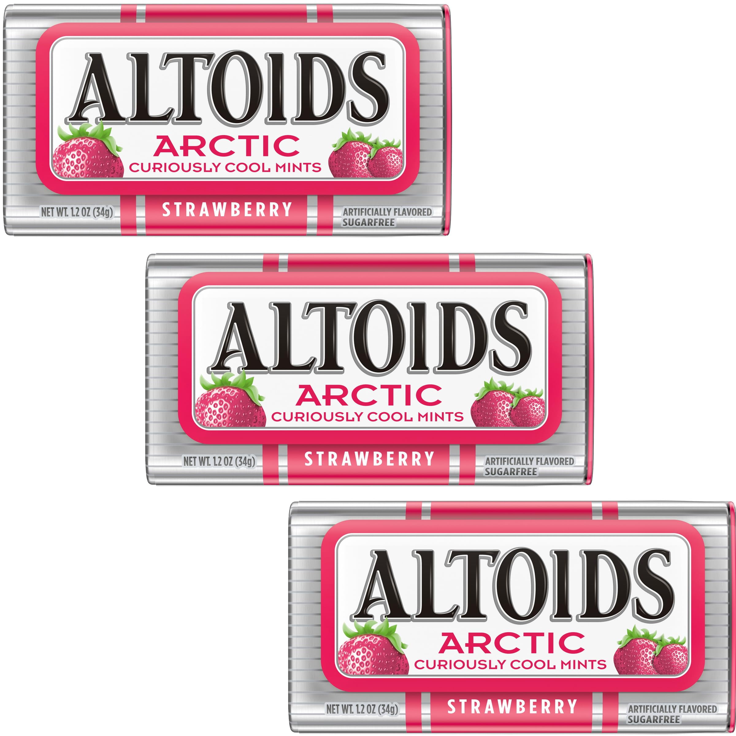 Altoids Strawberry Mints, 1.2 Ounce Each (3 Pack, 3.6 Ounce Total ...