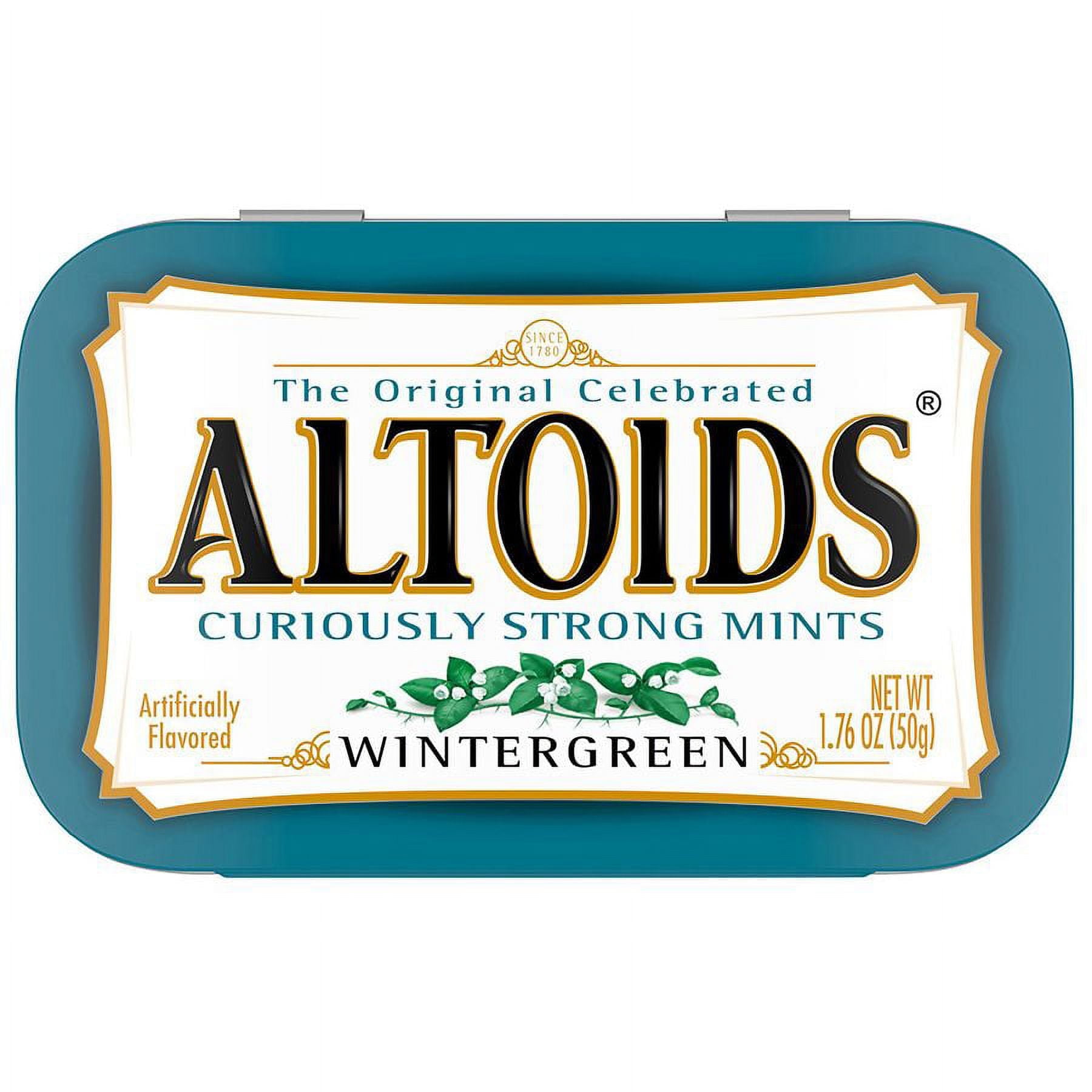 Pack Of 2 Altoids Wintergreen Sugar Free Breath Mints - 1.76 oz ...