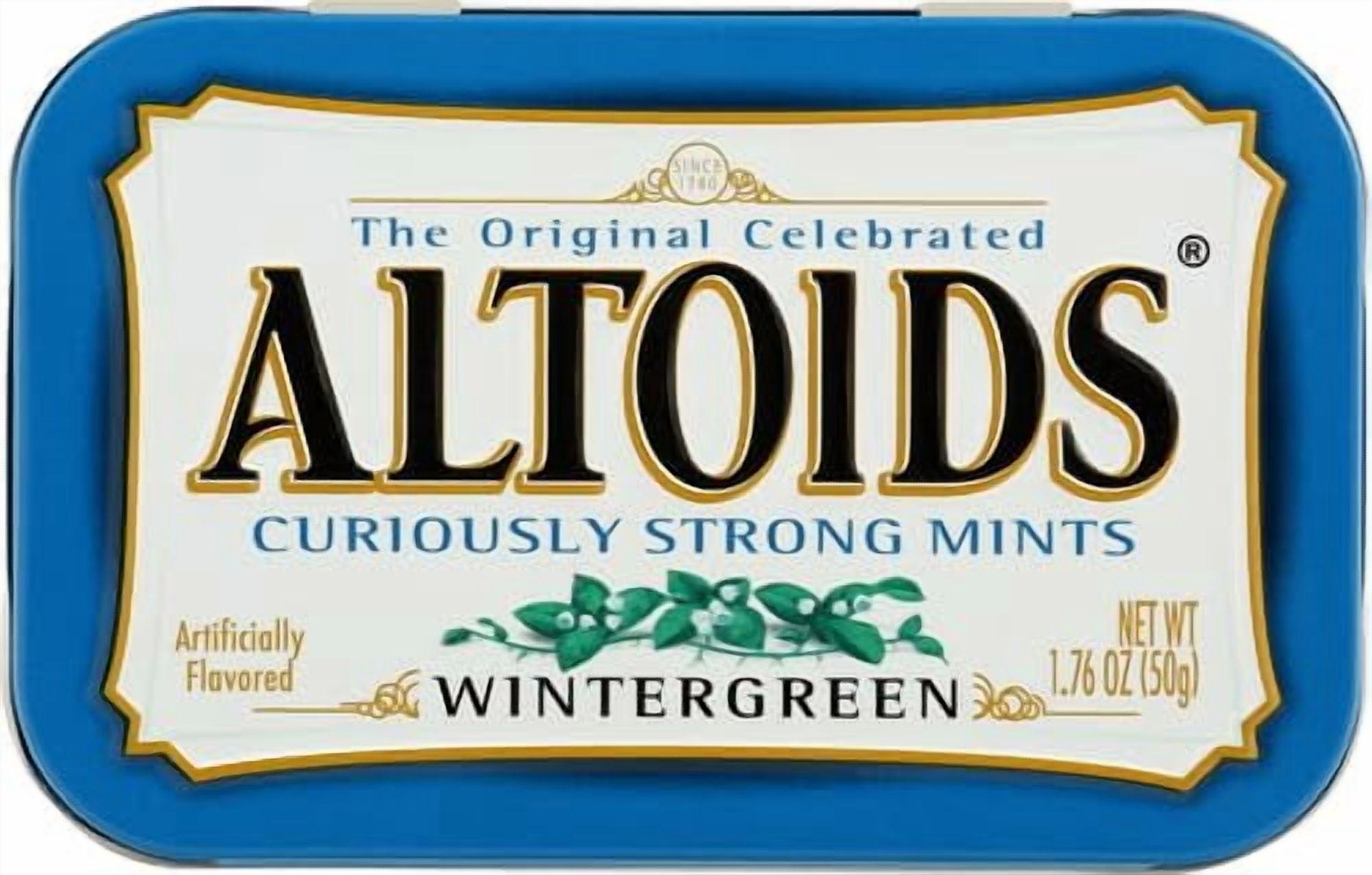 Altoids Wintergreen Curiously Strong Mints 1.76 oz (Pack of 2 ...