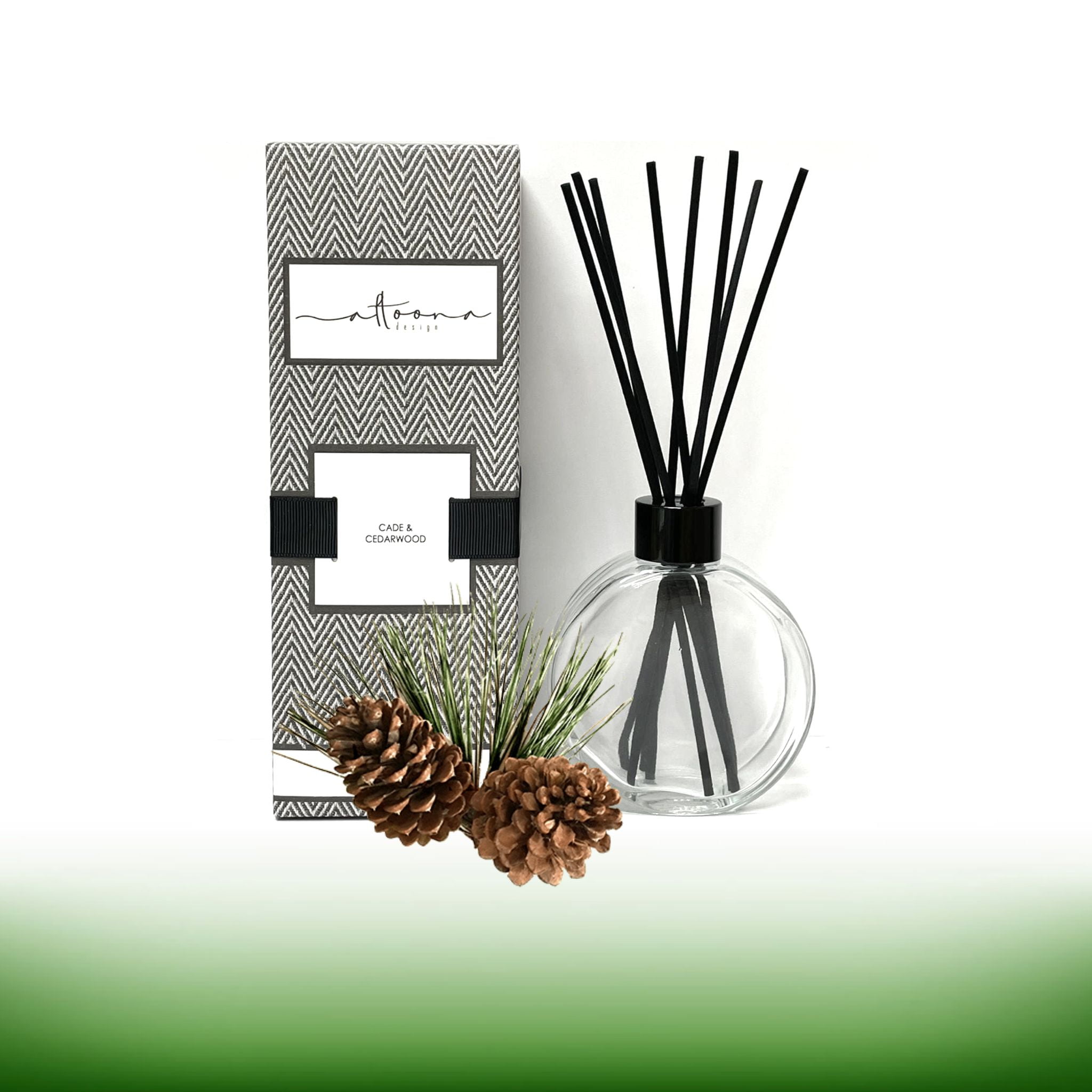 Altoona Reed Diffuser Glass Bottle 5oz of Scented Essential Oil Black ...