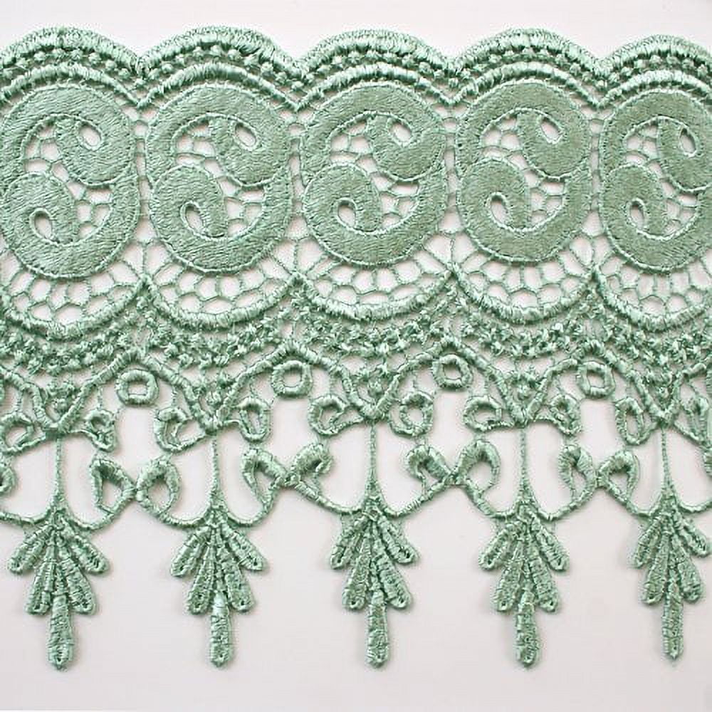 Altotux 7.5" Embroidered Floral 5 Colors Shades Hues of Green Dark ...