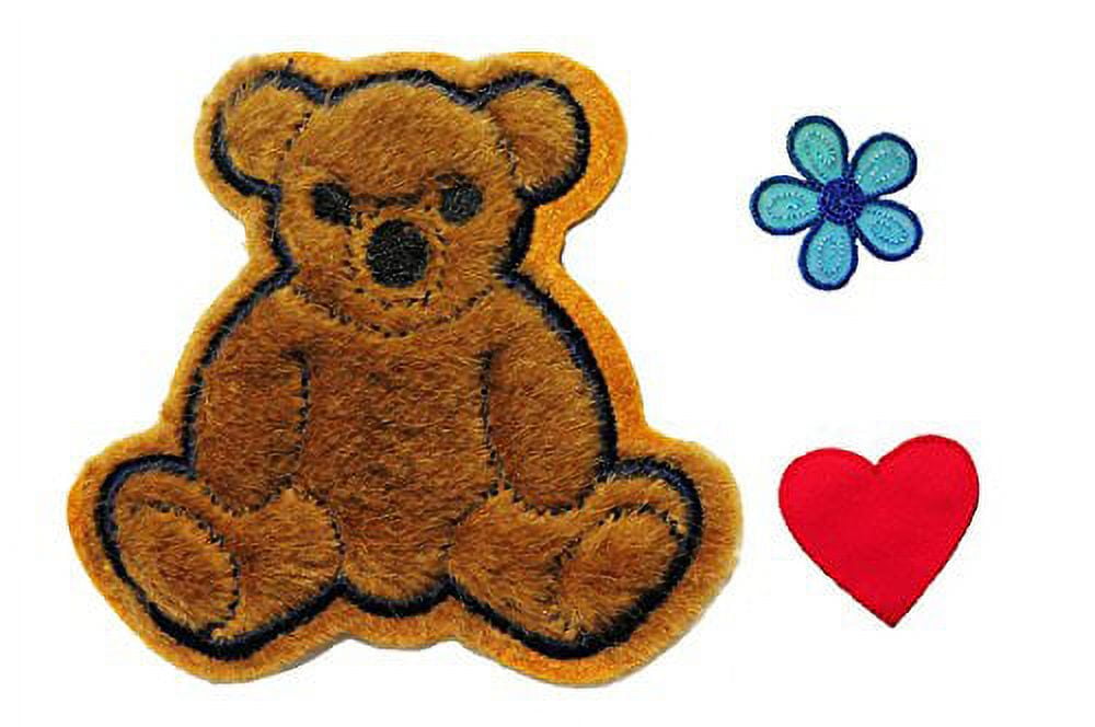 Altotux Brown Furry Teddy Bear Red Heart Blue Flower Kaylee Firefly ...