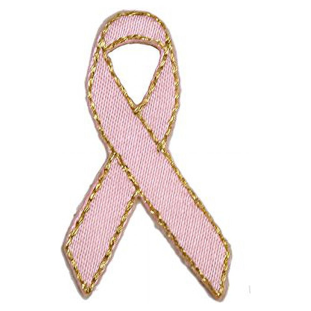 Altotux Self Adhesive Pink Breast Cancer Awareness Ribbon Satin Patch ...