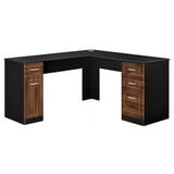 Altra Avalon L Desk, Cherry/Black - Walmart.com