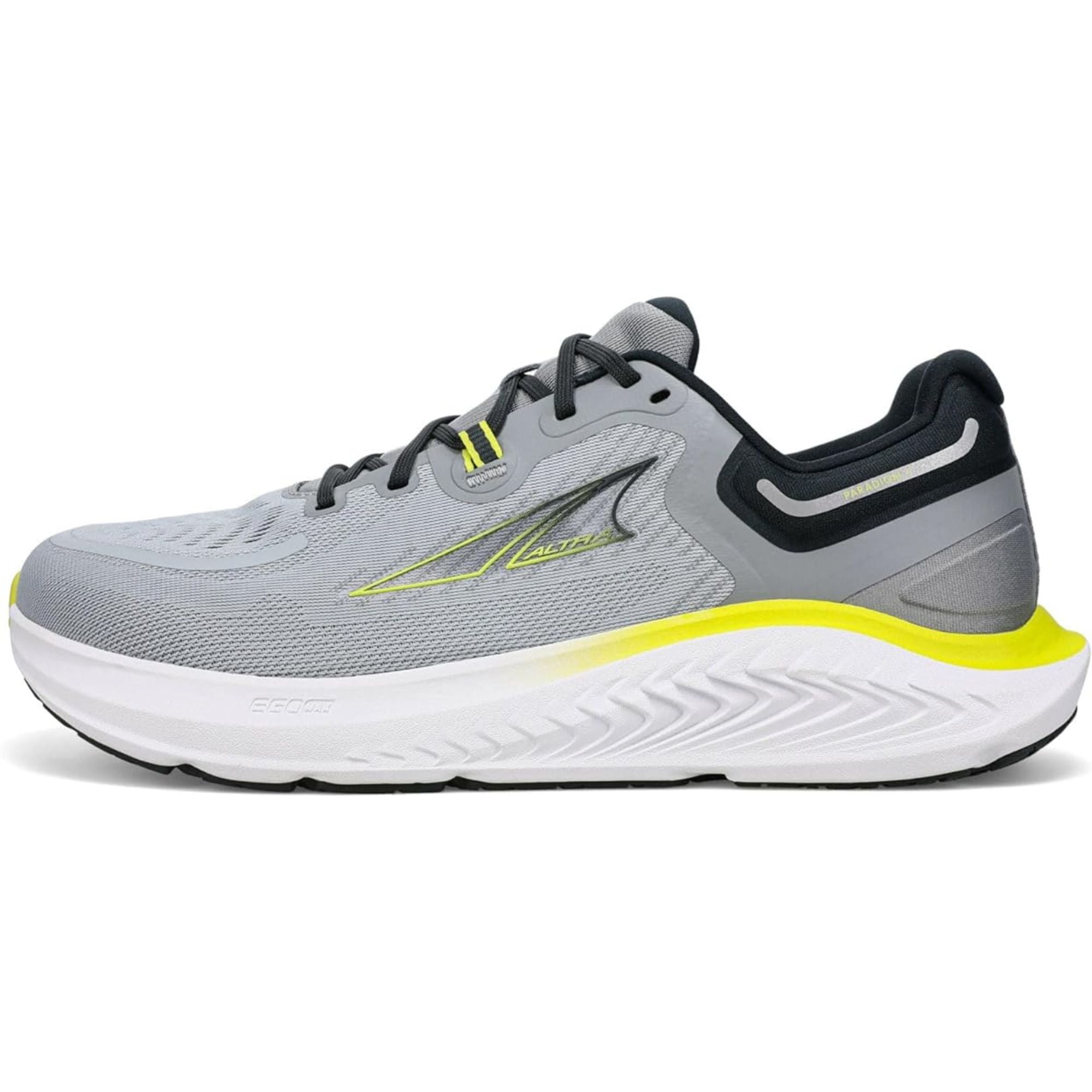 Altra Paradigm 7 Men's Road Running Shoes, Gray Lime, Breathable Mesh ...