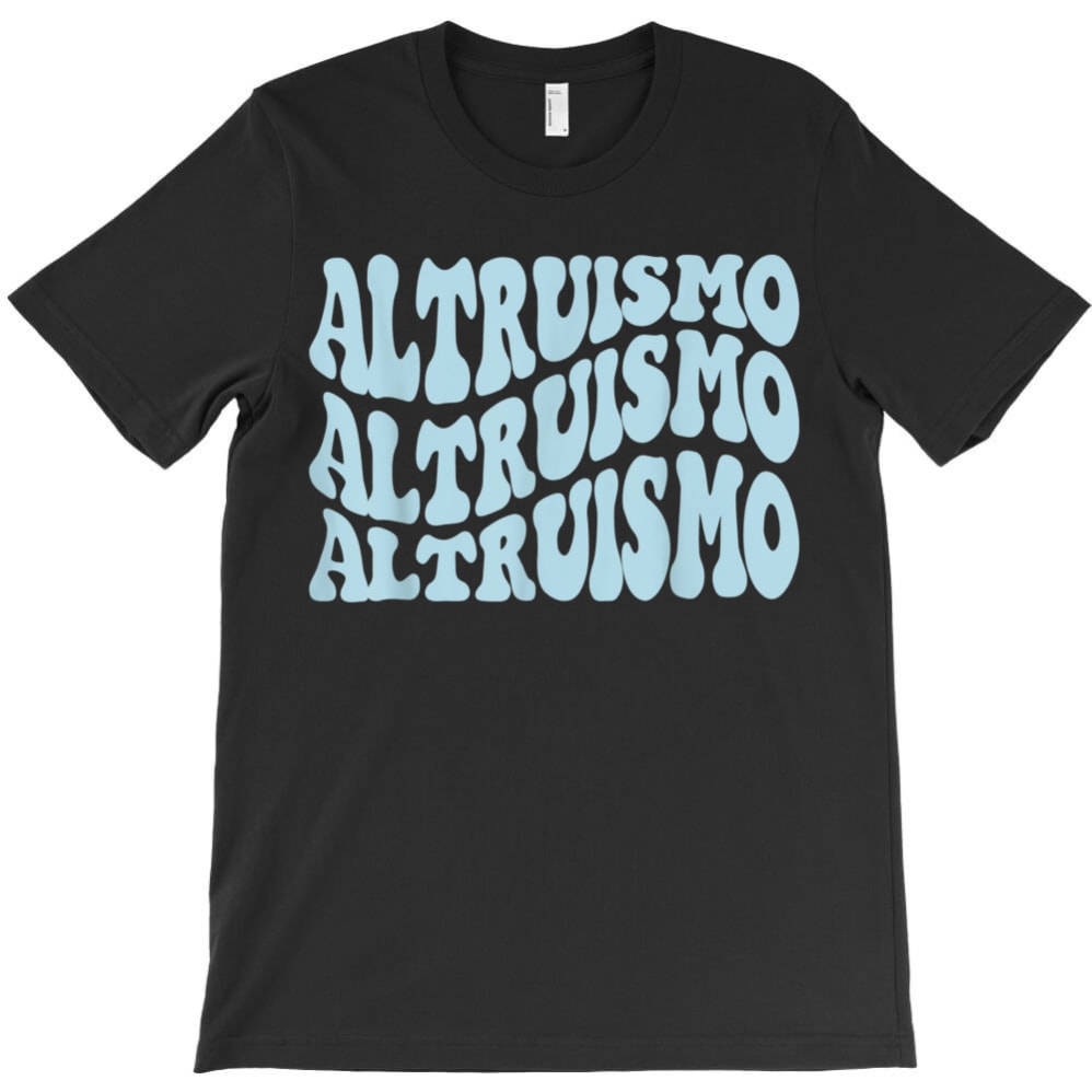 Altruism School Spirit Funny Groovy Wavy Retro 70s Font Graphic T-Shirt ...