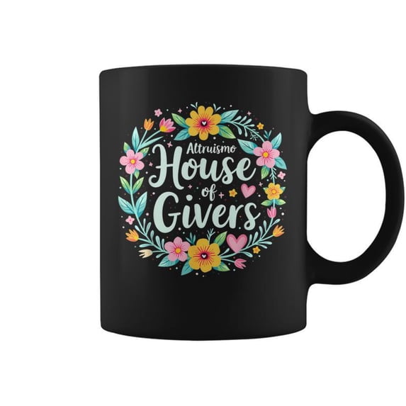 Altruismo House Of Givers Rca School Flowers Wreath Coffee Mugs ...