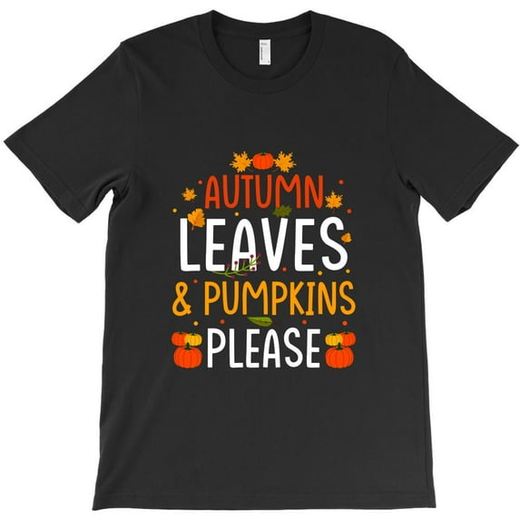 Altumn Leave And Pumpkins Please Fall Thanksgiving Themed Themed Gift ...