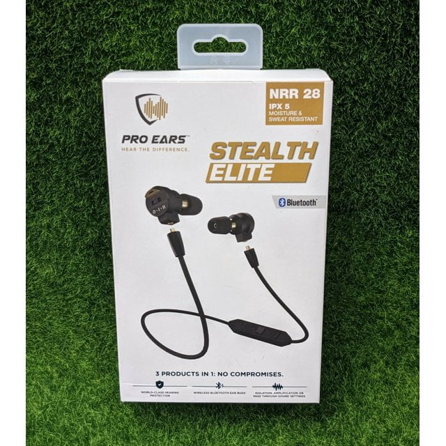 Altus Brands Pro Ears Stealth Elite Bluetooth Wireless Ear Buds NRR28 ...