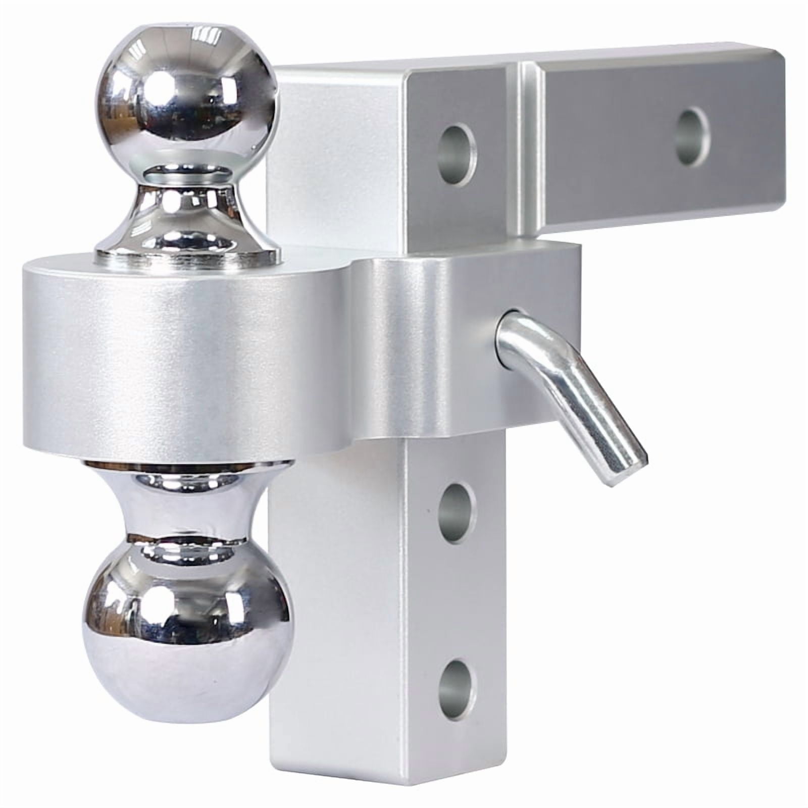 Alu Adjustable Trailer Drop Hitch,2inch receiver,6 inch adjustable ...