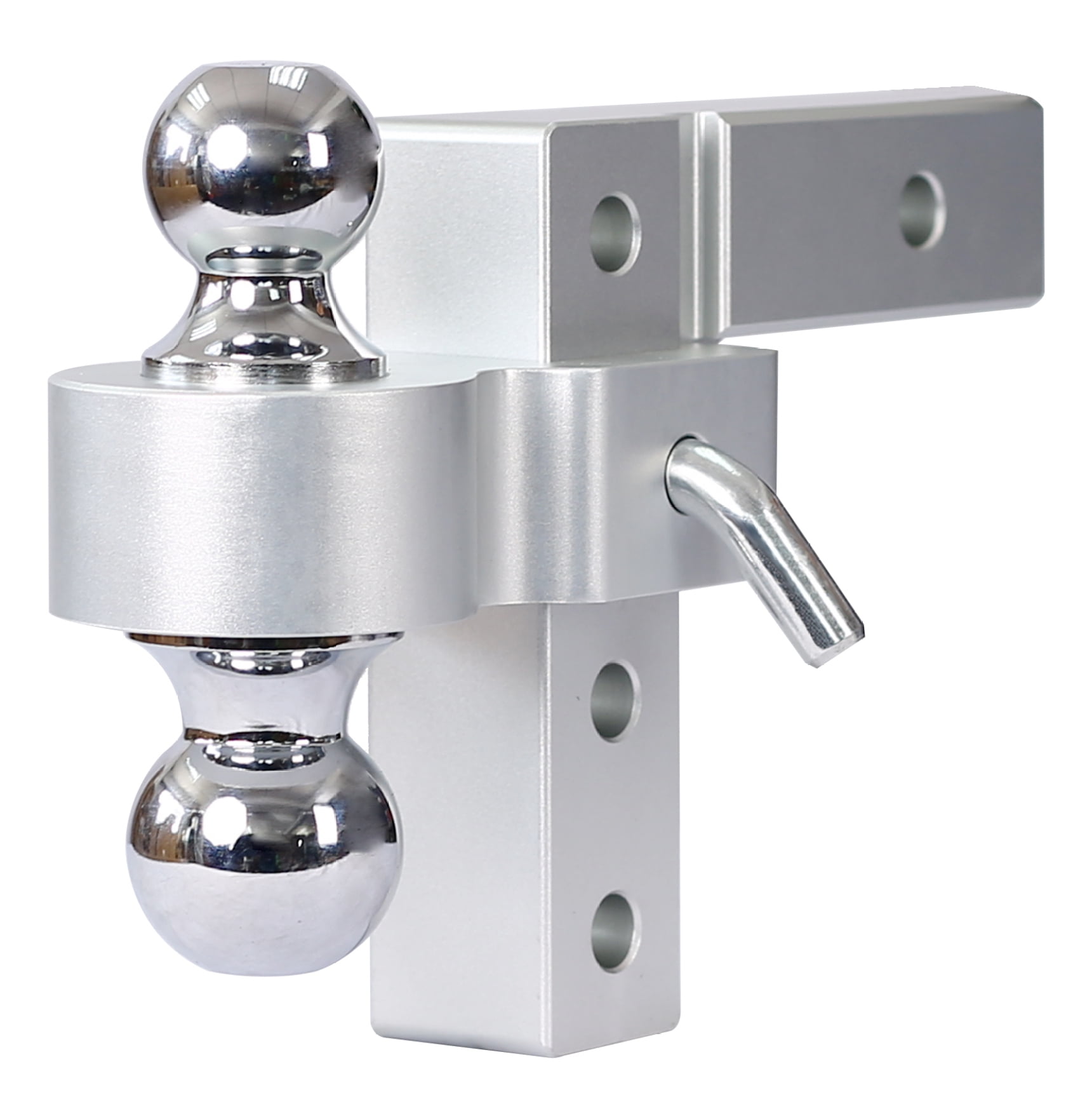Alu Adjustable Trailer Drop Hitch,2inch receiver,6 inch adjustable ...