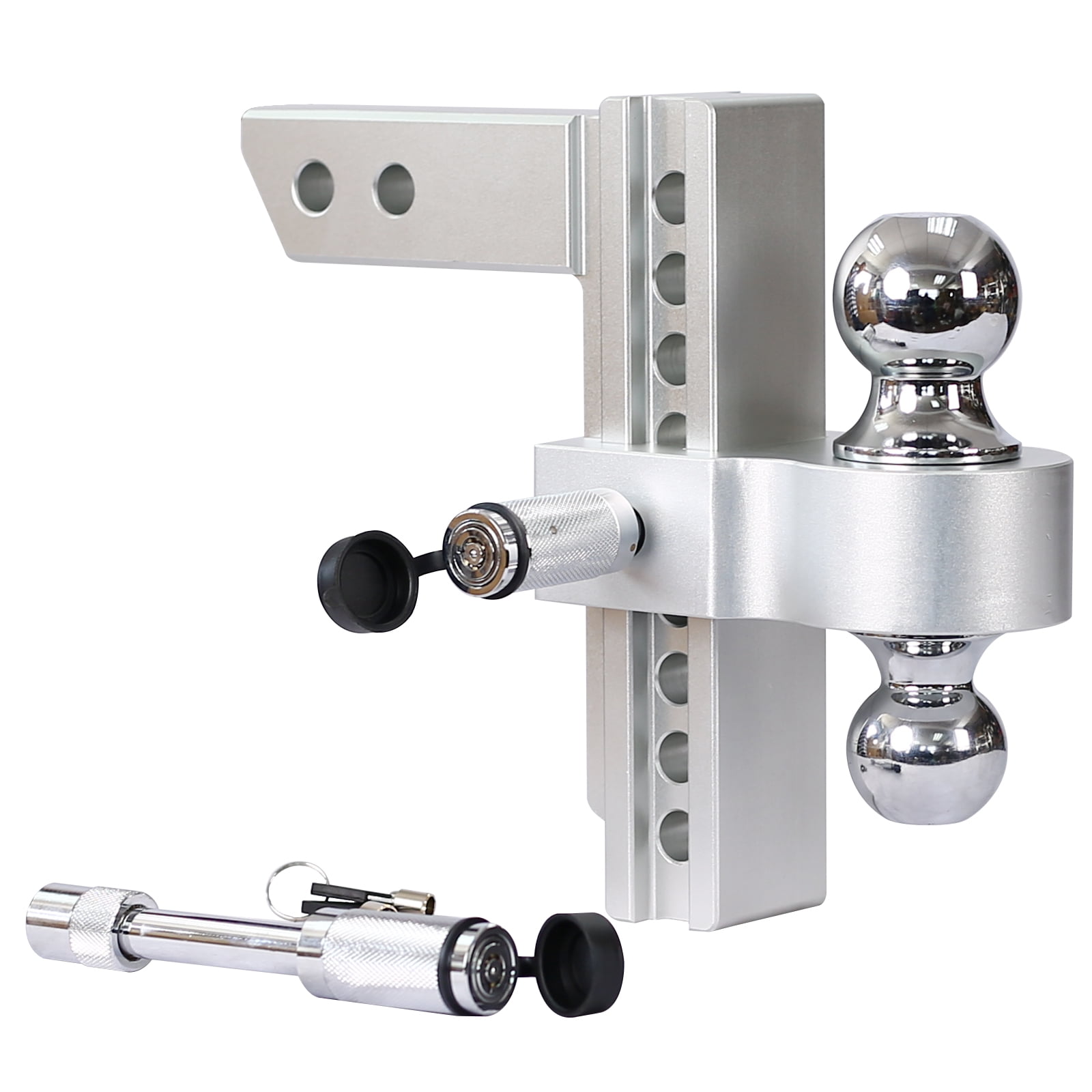 Alu Adjustable Trailer Drop Hitch,2inch receiver,8 inch adjustable ...
