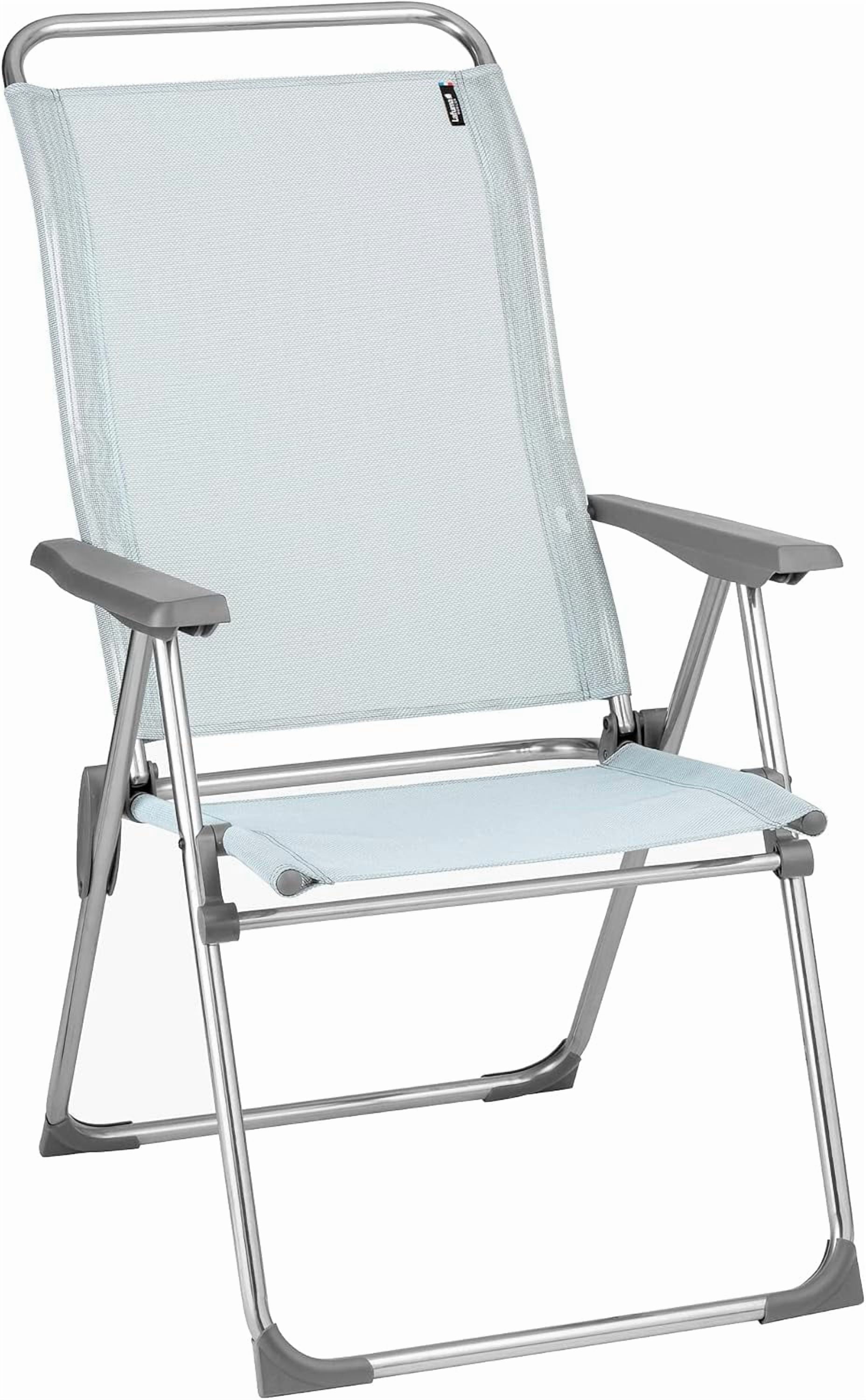 Alu Cham Outdoor Armchair (Ciel Sky Blue) Adjustable 5-Position ...